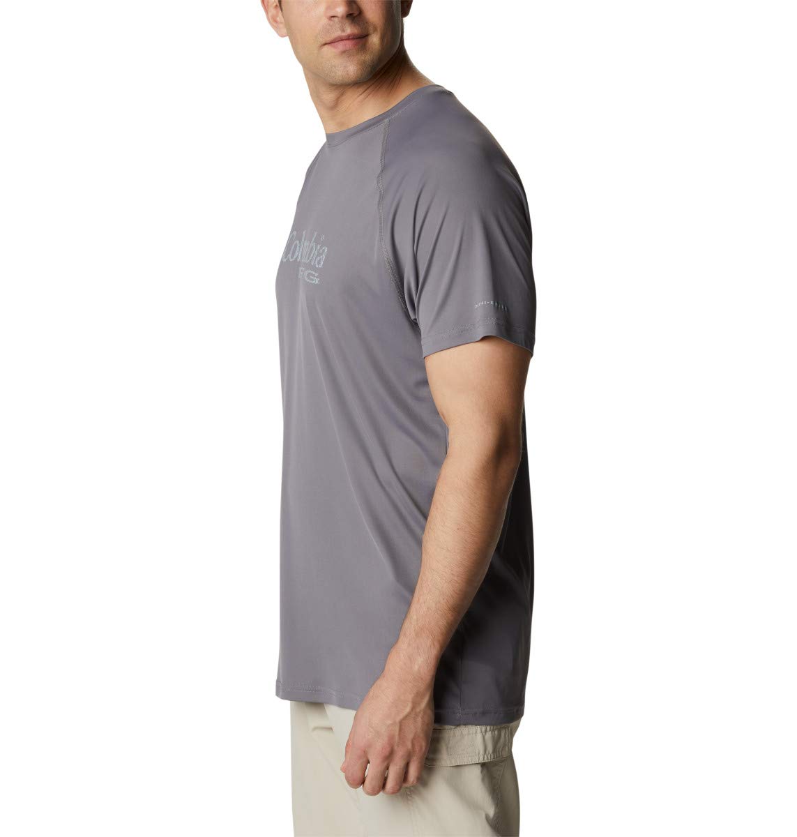 Columbia Men's PFG Reel Net Knit Short Sleeve, Carbon, XX-Large