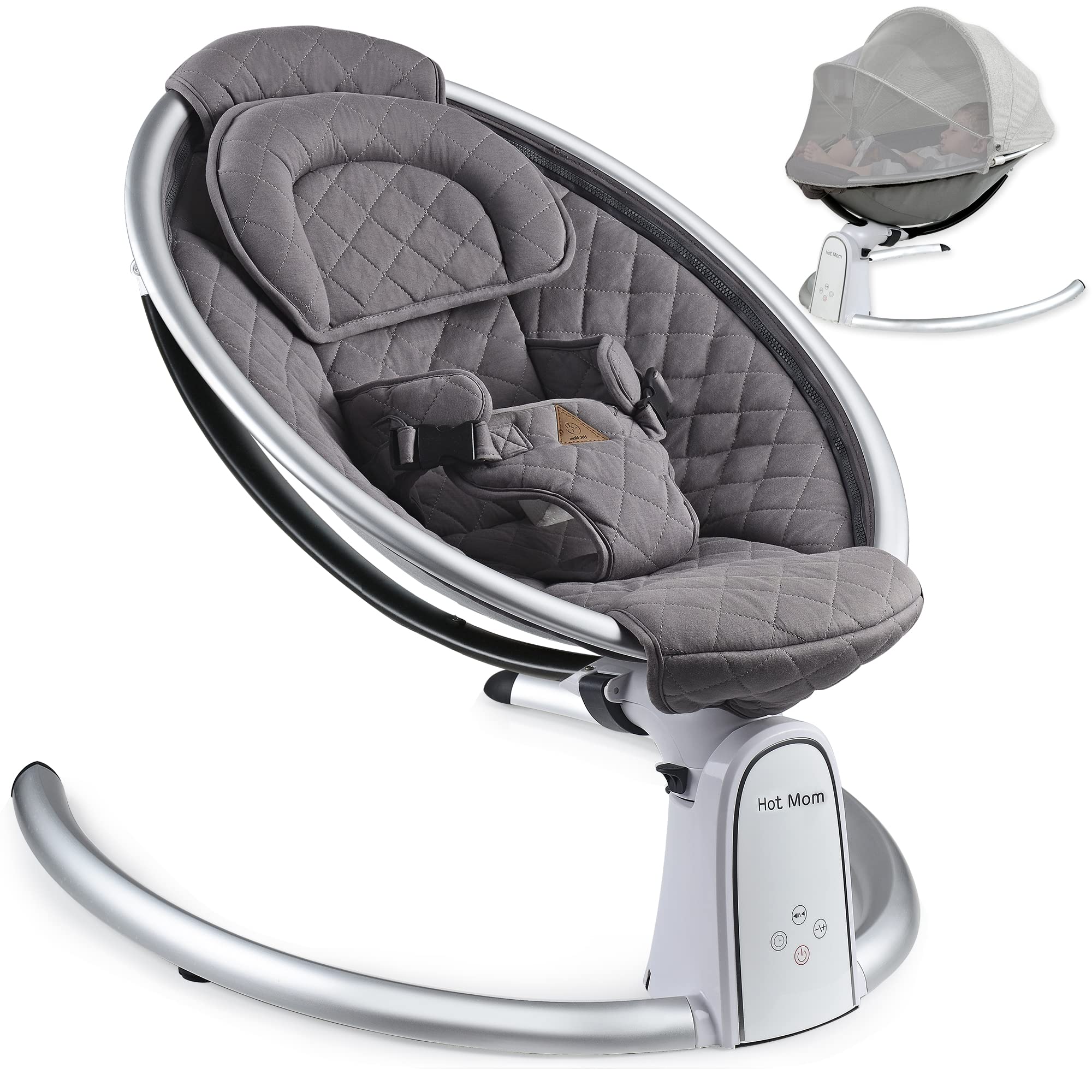 Hot Mom Luxury 360 Degree Rotation Baby Stroller and Electric Baby Swing