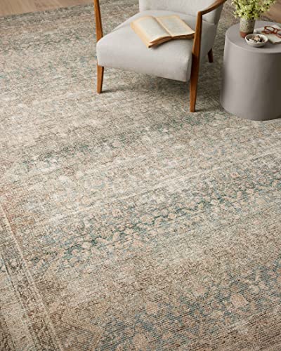 Loloi Angela Rose x Loloi Aubrey Collection AUB-03 Jade/Natural 2'-3" x 3'-9" Accent Rug