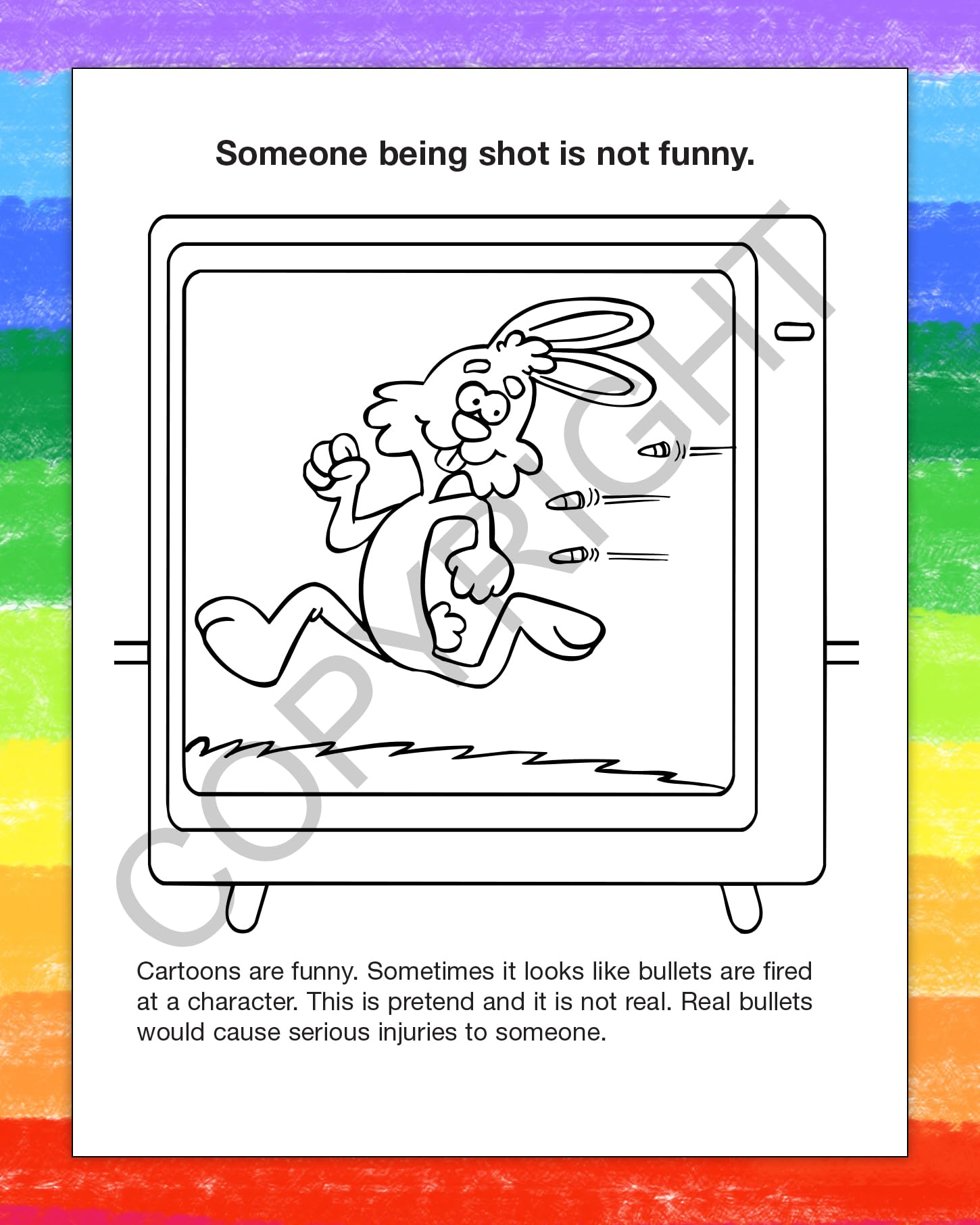 ZOCO - Gun Safety - Educational Coloring Books (25 Bulk Pack, With Crayons) - Don't Play with Guns - Firearms Safety - Police Handout - Games, Puzzles, Activities for Kids