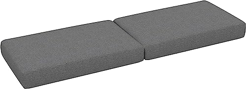 Creative Living Outdoor Bench/Settee/Swing Cushion with Four Patio Decorative Pillows, 59'', Grey