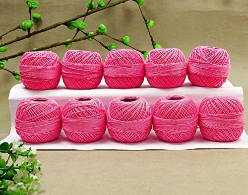 S2J Lot of 10 Pcs Anchor Crochet Cotton Embroidery Yarn Thread Tatting Knitting Ball