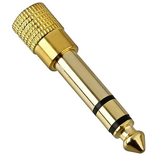 hutishop2020 1/8 3.5mm Female to 6.5mm 1/4 Male Headphone Jack Adapter Plug Stereo