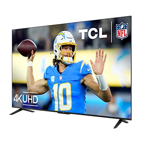 TCL 50-Inch Class S4 4K LED Smart TV with Roku TV (50S450R, 2023 Model), Dolby Vision, HDR, Dolby Atmos, Works with Alexa, Google Assistant and Apple HomeKit Compatibility, Streaming UHD Television