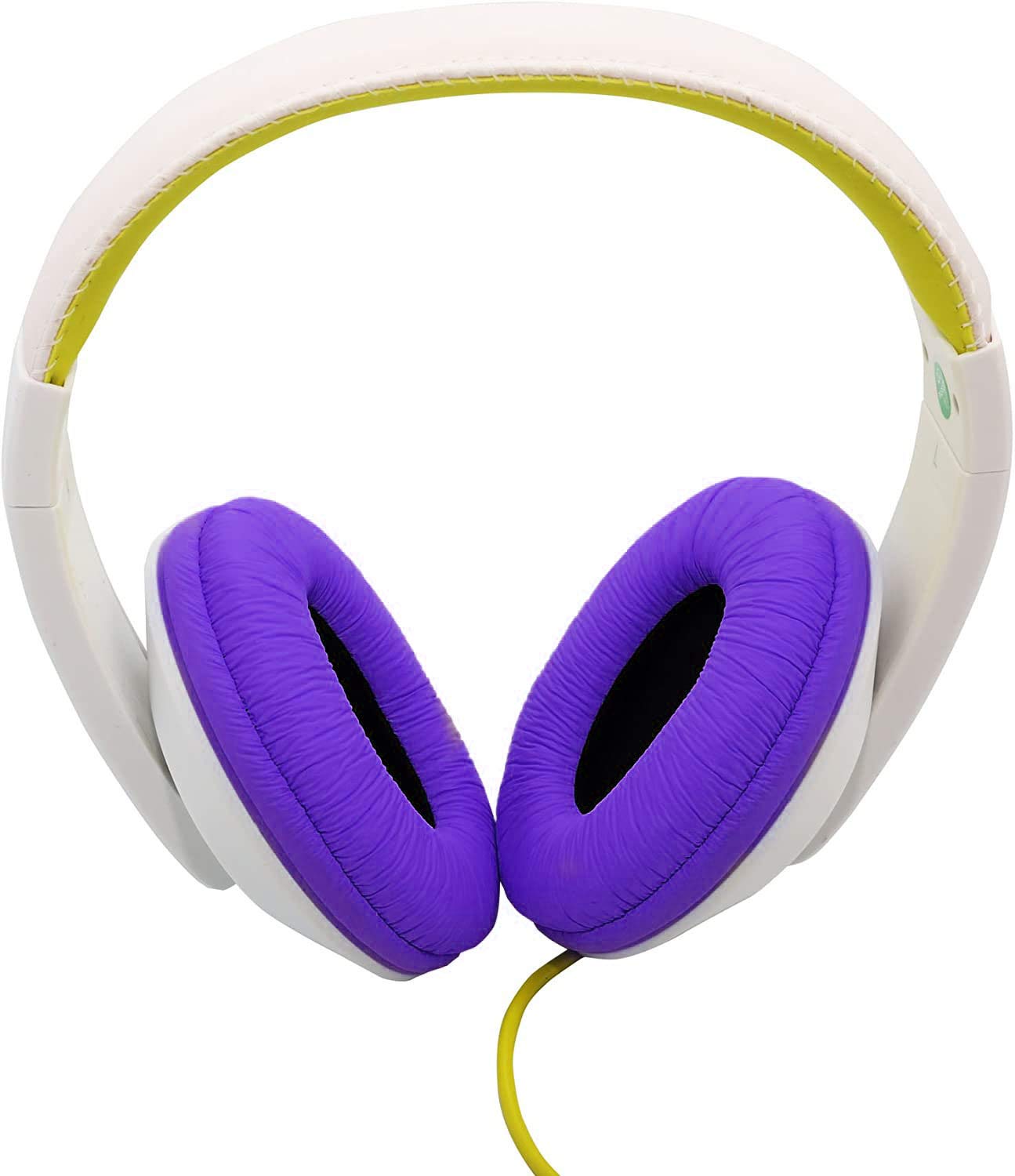 Connectland Over Ear 3.5mm Wired Headphone, Microphone Lightweight Adjustable Headband For Kids,Teens,Adults. iPhone iPad Tablet, Yellow CL-AUD63033