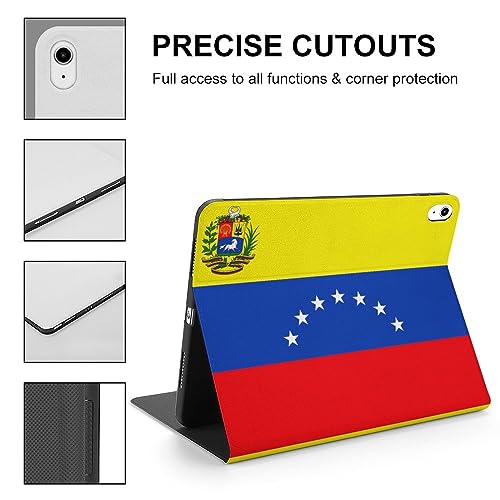 Venezuelan Flag Fashion Case for IPAD 2020 AIR 4 (10.9in), Pen Slot Protective Cover for IPAD 2020 AIR 4 (10.9in), Convenient Magnetic Stand
