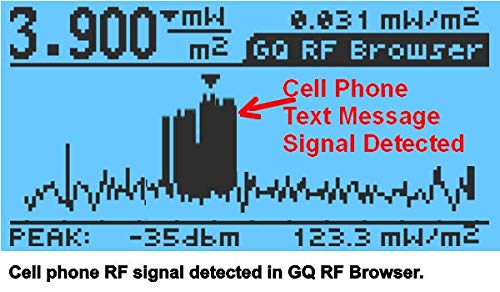 GQ EMF Meter EMF-390 Electromagnetic Radiation Detector 3-in-1 RF Meter 5G Cell Tower WiFi 10G & Data Log 2.5G Spectrum Analyzer Radio Frequency Detector Ghost Hunting Equipment
