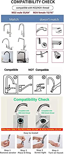 GQU Touchless Automatic Faucet Motion Sensor Adapter Tap Autowater For Kitchen Bathroom Sink, Hand Free Aerator, Smart Faucet Sensor (Null)