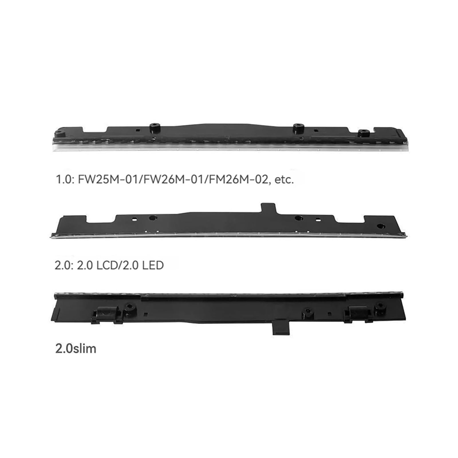 LLUOJIA Compatible for Tineco Floor One 1.0 2.0 2.0 Slim 3.0 ,Vacuum Cleaner Replacement ,Wiper Blade Vacuum Cleaner Squeegee(2.0 LCD Strip)