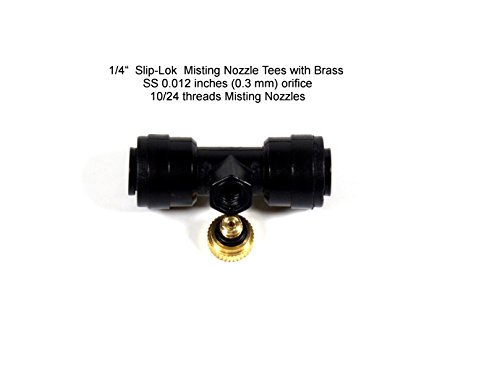 Kuanyu 1/4" Slip-Lok (Quick Connect) 10/24 Misting Nozzle Tees (Couplers) Lot 15.