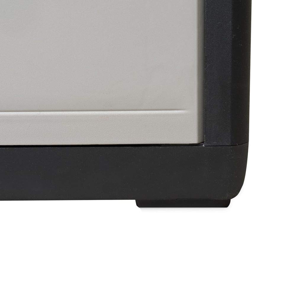 Daonanba Outdoor Storage Cabinet Garden Shed with 1 Shelf Black and Gray