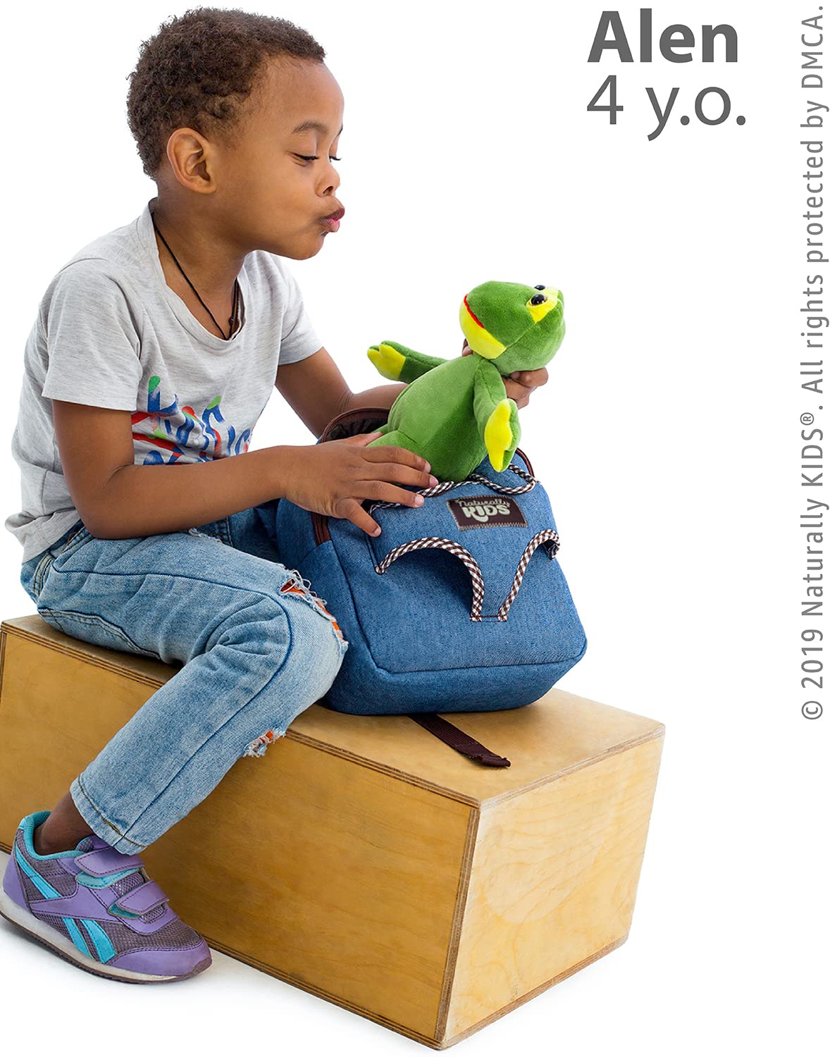 Frog Backpack for Toddler, Frog Toys for Kids 3-5, Frog Stuffed Animal