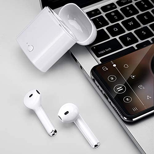 K-Musculo PCASED zwwf Waterproof Bluetooth 5.0 True Wireless Earbuds, 30H Cyclic Playtime TWS Headphones with Charging Case and mic, in-Ear Stereo Earphones Headset