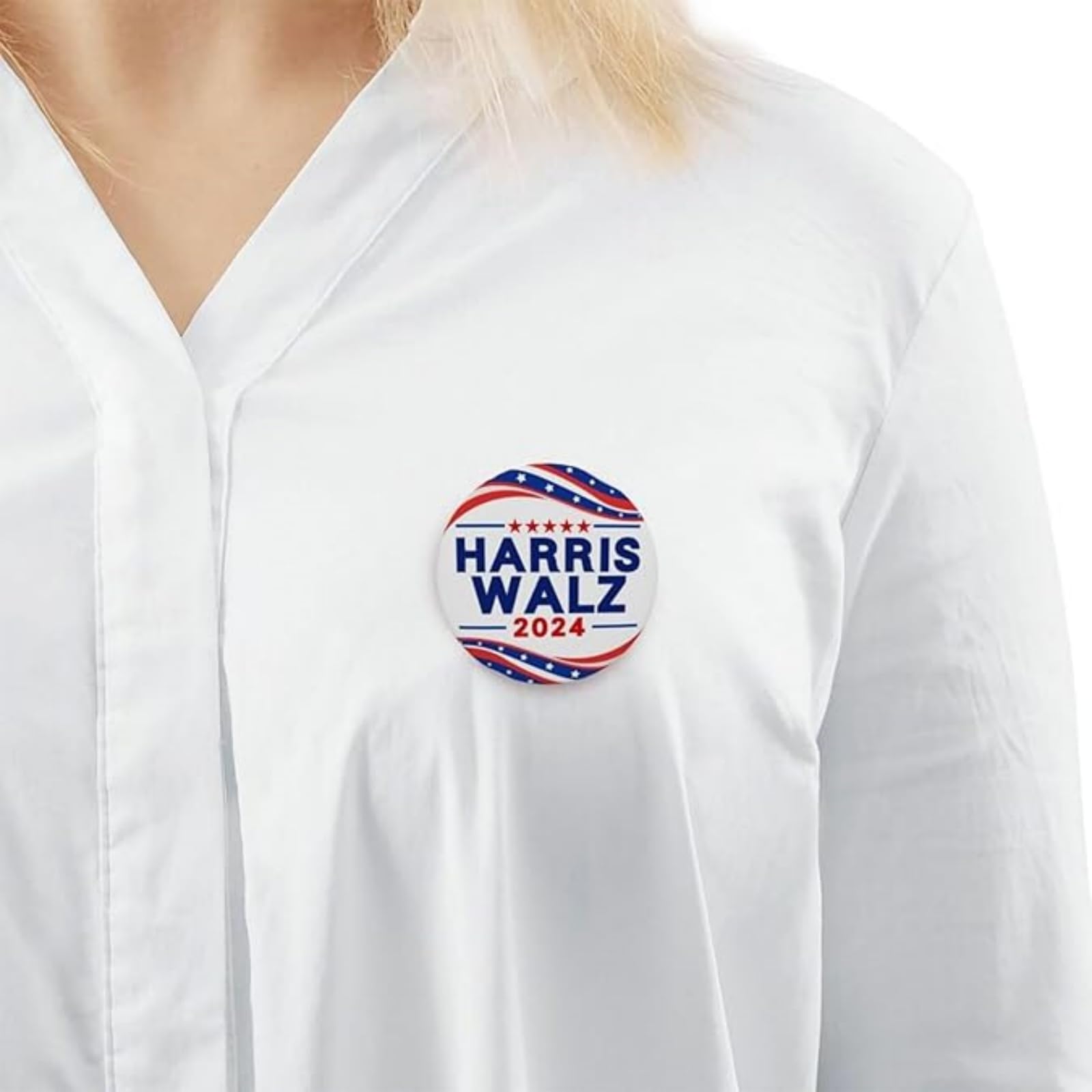 Kamala Harris Waltz 2024 Button Pins,Kamala Harris Tim Waltz 2024 President Election Round Buttons Badge for supporter, Kamala 2024 new cute Pin, exquisite Kamala Harris lapel pins(5pcs) (Pink)