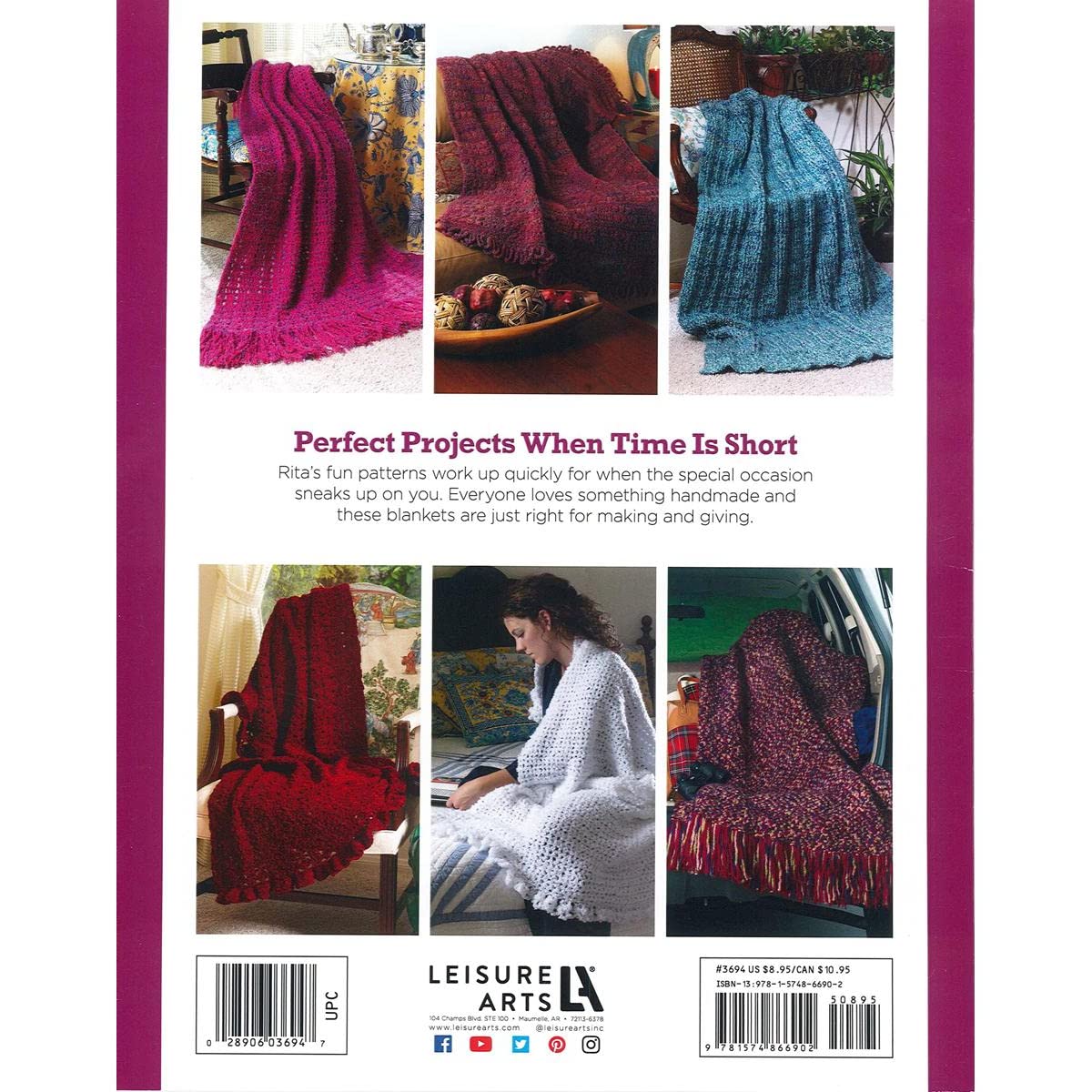 Crochet 48-Hour Afghans-12 Beautiful Designs Easy Enough to be Completed in only 48 Hours