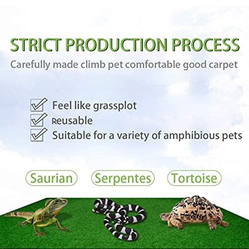 Tfwadmx Reptile Carpet, 2 Pack of Bearded Dragon Mat Terrarium Substrate Liner Bedding for Snake Turtle Lizard Geckos Hermit Crabs (24'' X 16'')