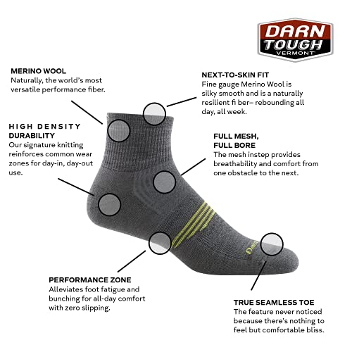 Darn Tough Men's Element Athletic Sock (Style 1102) - Black, Medium