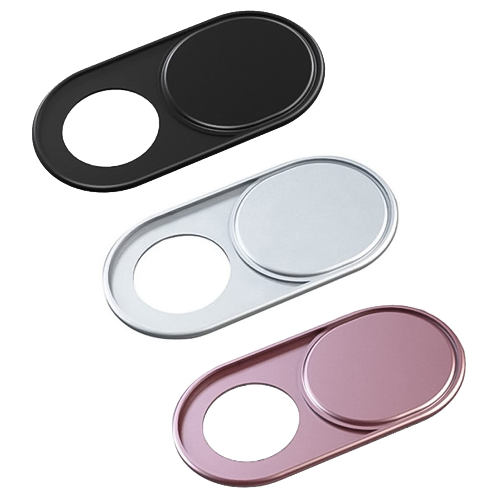 INT'L Flyer Webcam Cover Slide [3-Pack], 0.027 Inch Ultra-Thin Metal Material, Suitable for Laptops, Tablets and Mobile Phones, Refuse Spying, Privacy Protection