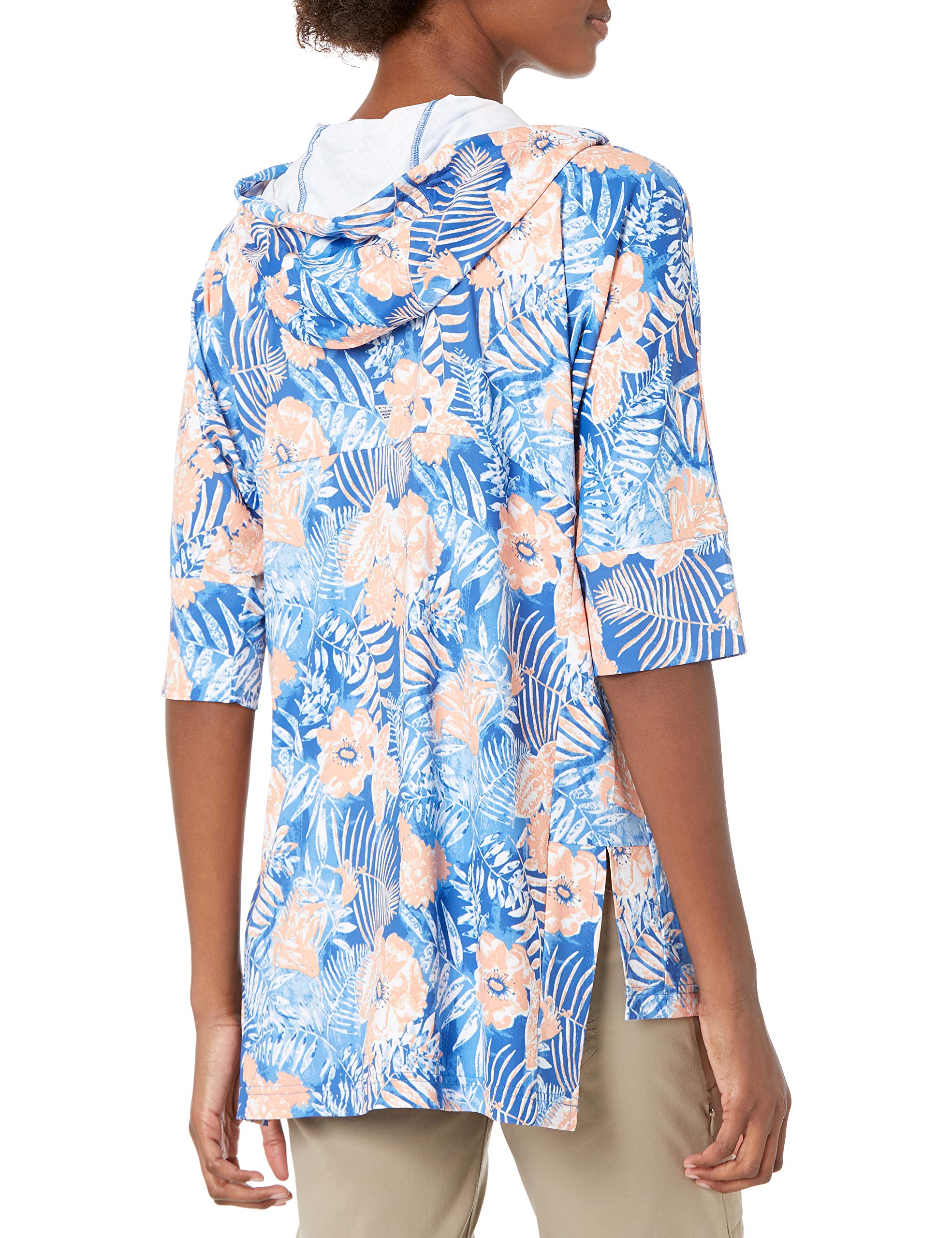 Columbia Women’s PFG Freezer Cover Up, Moisture Wicking, Sun Protection, Tropic Water, X-Large