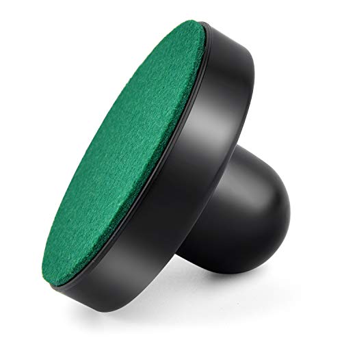 Coopay Air Hockey Pushers and Thicker Air Hockey Pucks, Goal Handles Paddles Replacement Accessories for Game Tables (4 Striker, 4 Puck Pack) (Red, Black, Blue, Green)