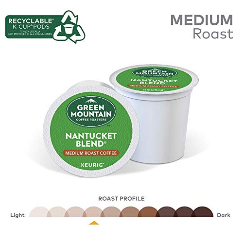 Green Mountain Coffee Nantucket Blend Keurig Single-Serve K-Cup Pods, Medium Roast Coffee, 12 Count