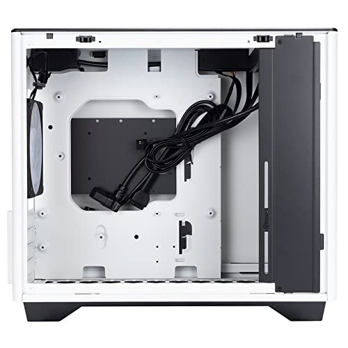 InWin A3 White, MicroATX IW-CS-A3WHI-1AM120S Gaming Chassis, Type-C Port Tempered Glass Side Panel - Water Cooling Ready - Mercury 120mm ARGB Rear Fan