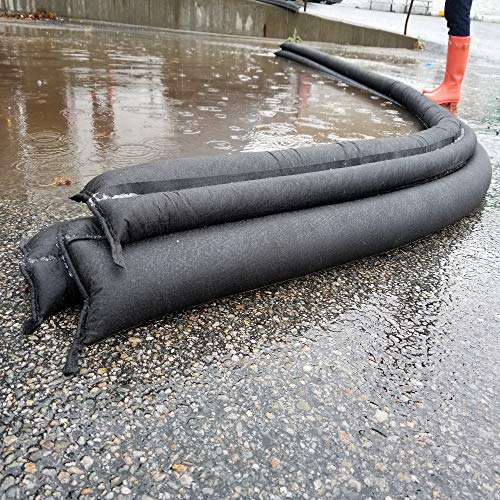Quick Dam QD617-5 Water Activated Flood Barrier, 5 Pack, Black