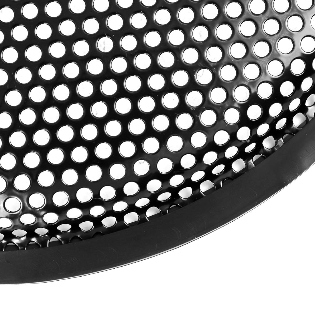 X AUTOHAUX Universal 10 Inch Car Audio Speaker Subwoofer Metal Waffle Grill Cover Protector with Rubber Edge and Clips 2pcs