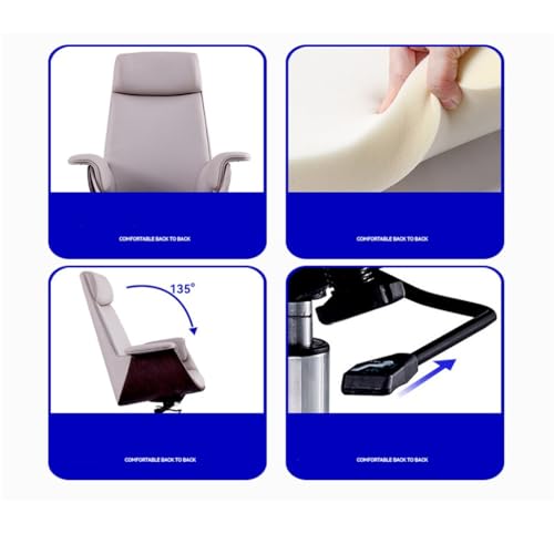 LNYHLXS Office Chair Leather Boss Chair Conference Chair Computer Chair