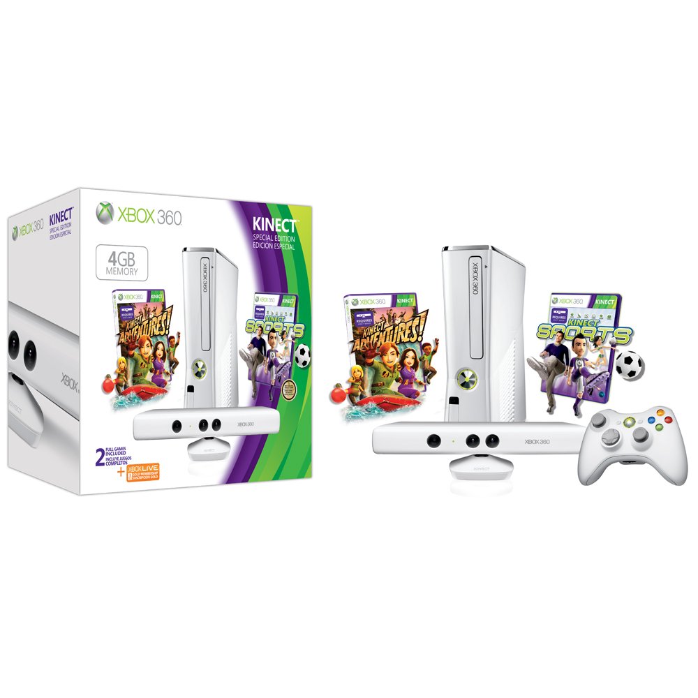 Xbox 360 Special Edition 4GB Kinect Sports Bundle