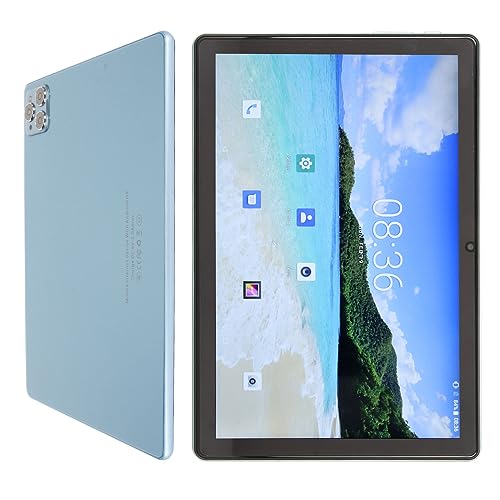 DAUERHAFT 10.1 Inch Tablet, 8GB RAM 256GB ROM 5GWIFI 2 in 1 Tablet PC 4G Network Blue for Work for Entertainment (US Plug)