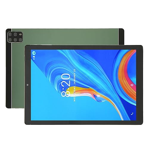 DAUERHAFT 10.1 Inch 2 in 1 Tablet, 2MP 5MP 1960x1080 HD Tablet 5GWiFi US Plug 100‑240V MT6735 Deca Core CPU with Keyboard for Business (US Plug)