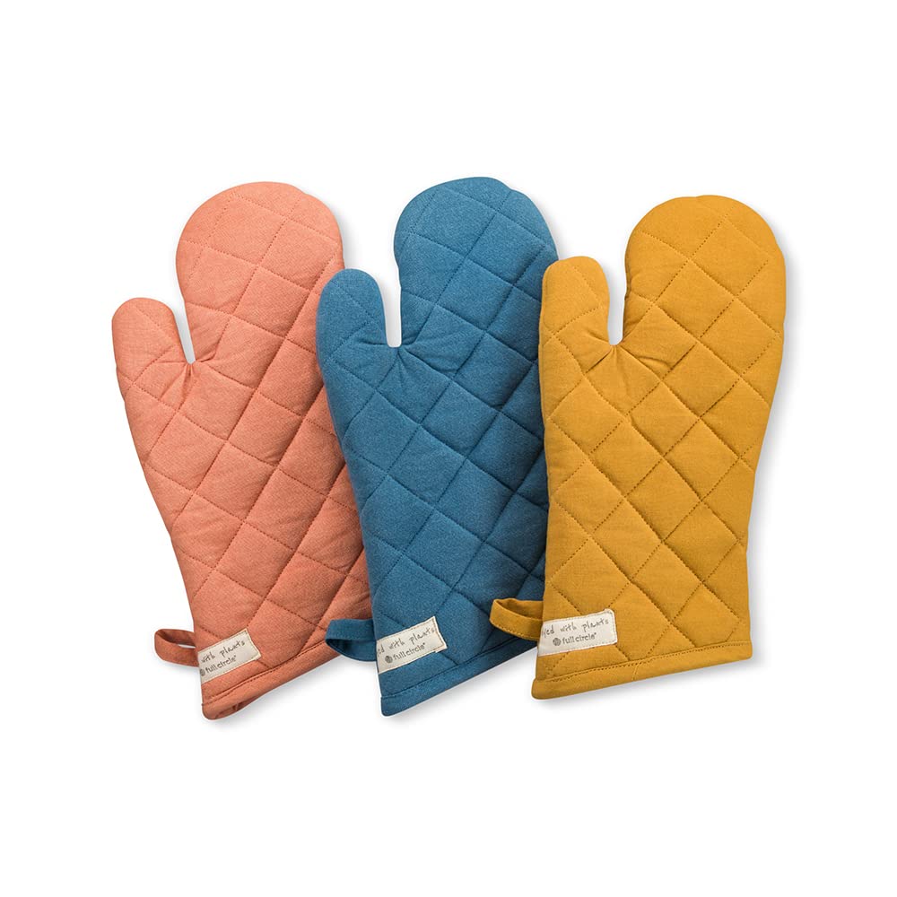 Full Circle Kind Collection Plant-Dyed Organic Cotton, Oven Mitt, Turmeric