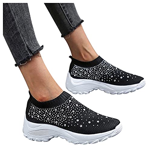 FASDNENDYS Breathable Flying Summer Women's Woven Women's Sports Shoes Mesh Shoes Women's Joyride Studios Black