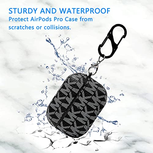 TANGABA AirPods Pro Case Cover for Women Men, Full Body Shockproof Hard Shell Protective Cover Case with Keychain Compatible with AirPods Pro Charging Case [Front LED Visible]