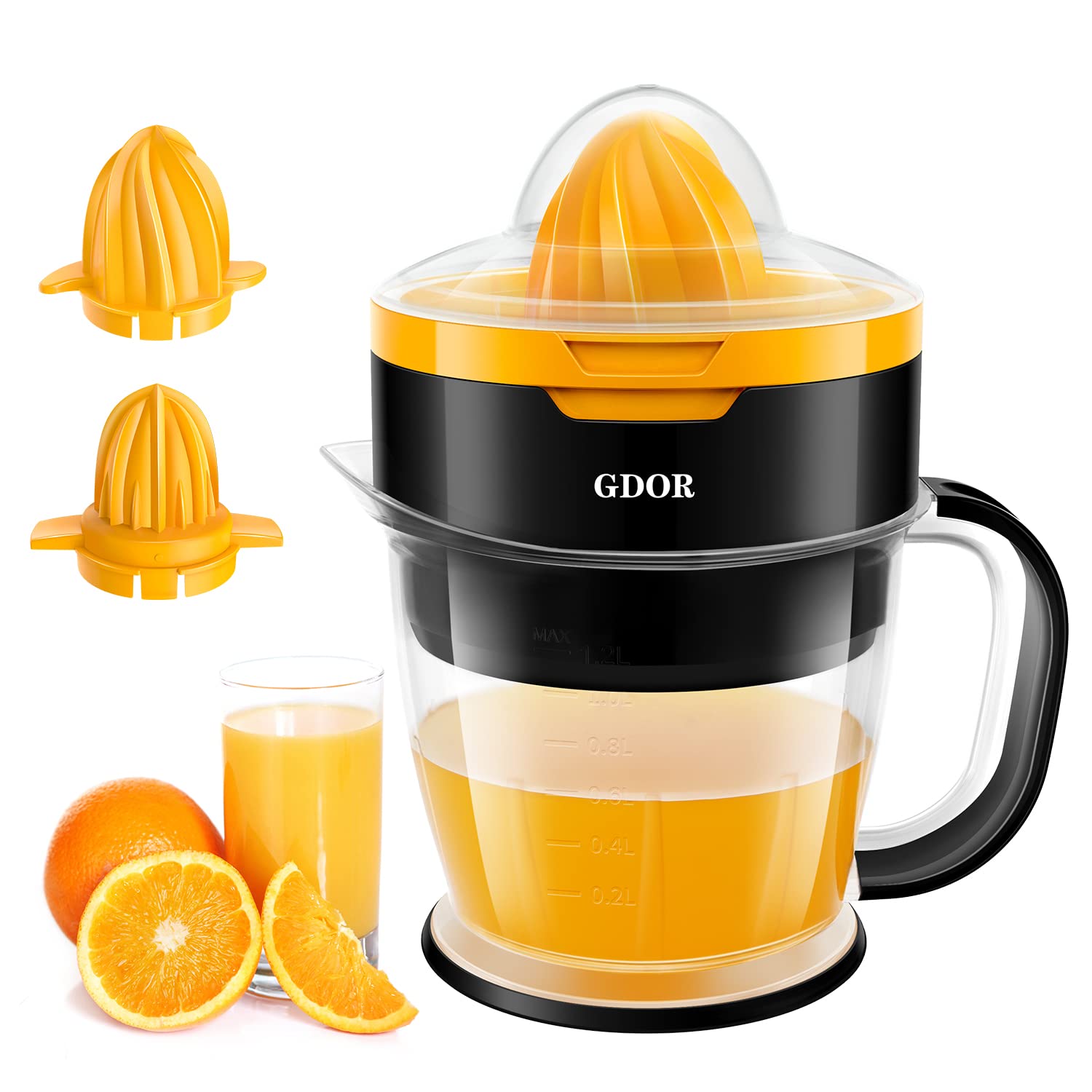 GDOR Citrus Juicer Electric for Lemon, 41oz Lime Citrus Fruits, Orange Juicer Squeezer with Easy Pour Spout