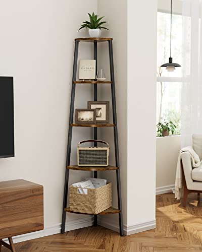 Pipishell Coat Rack and 5 Tier Corner Shelf for Home Office