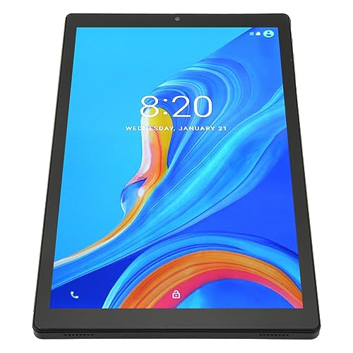 DAUERHAFT Full HD Tablet, 6GB 128GB 8800mAh 2MP 5MP 10.1 Inch Tablet PC 100‑240V 10 Core CPU Dual Speakers with Earbuds for Game for Android 12 (US Plug)