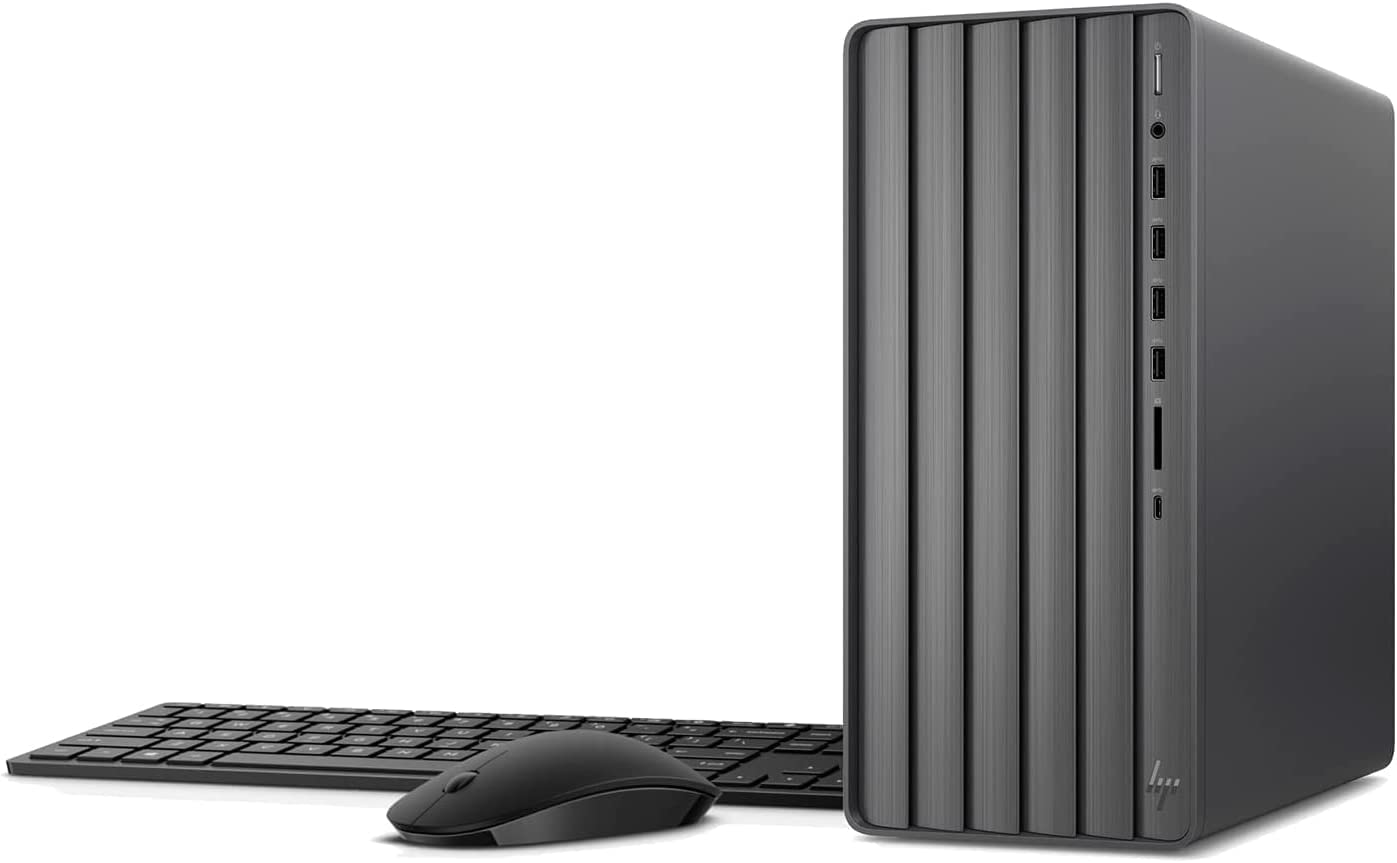 HP 2023 Newest Envy Desktop Computer, Intel Core i7-12700, Intel UHD Graphics 770, 32GB RAM, 1TB PCIe SSD, 1TB HDD, Wi-Fi6, Nightfall Black, Windows 11 Home, Bundle with JAWFOAL