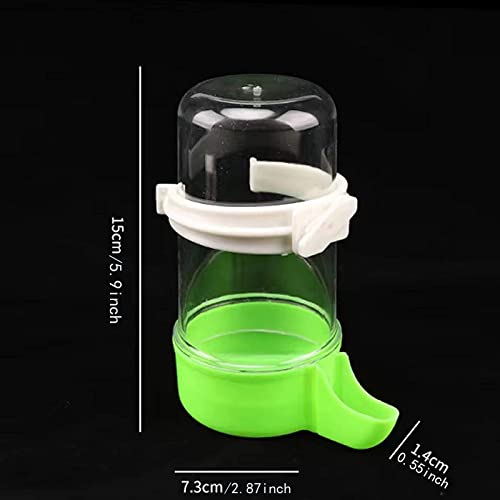 kikiledio Bird Water Dispenser,2pcs 16.7Oz Bird Water Dispenser for Cage,pet Bird Water Feeder, Pet Bird Feeder