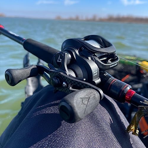 Piscifun Carbon XCS Baitcaster Reel, 5.5 oz Baitcasting Fishing Reel, 8.1:1 Gear Ratio & Dual Brake System Carbon Frame Smooth Casting Reel, Carbon Black Right Handed
