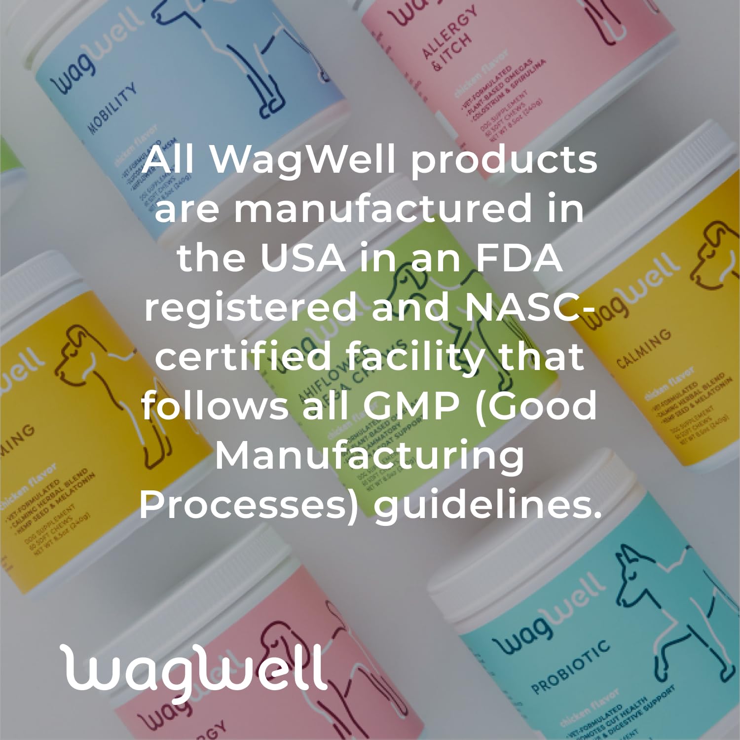 WagWell Ahiflower Omega Oil Dog Chews & Mobility Chews Bundle - Skin, Coat, Hip and Joint Supplement for Dogs