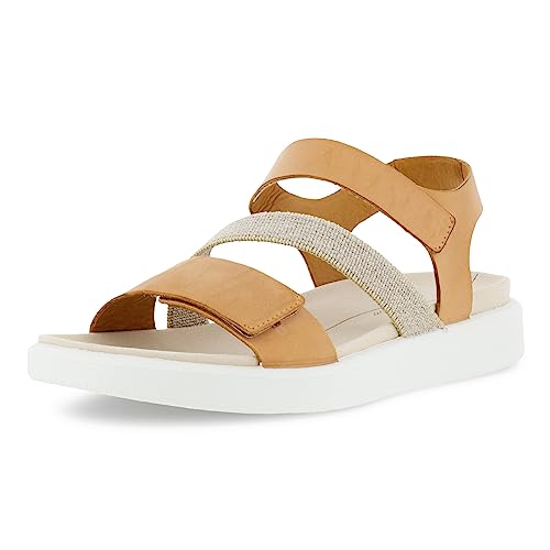 ECCO Women's Flowt 2 Band Sandal, Lion, 12-12.5