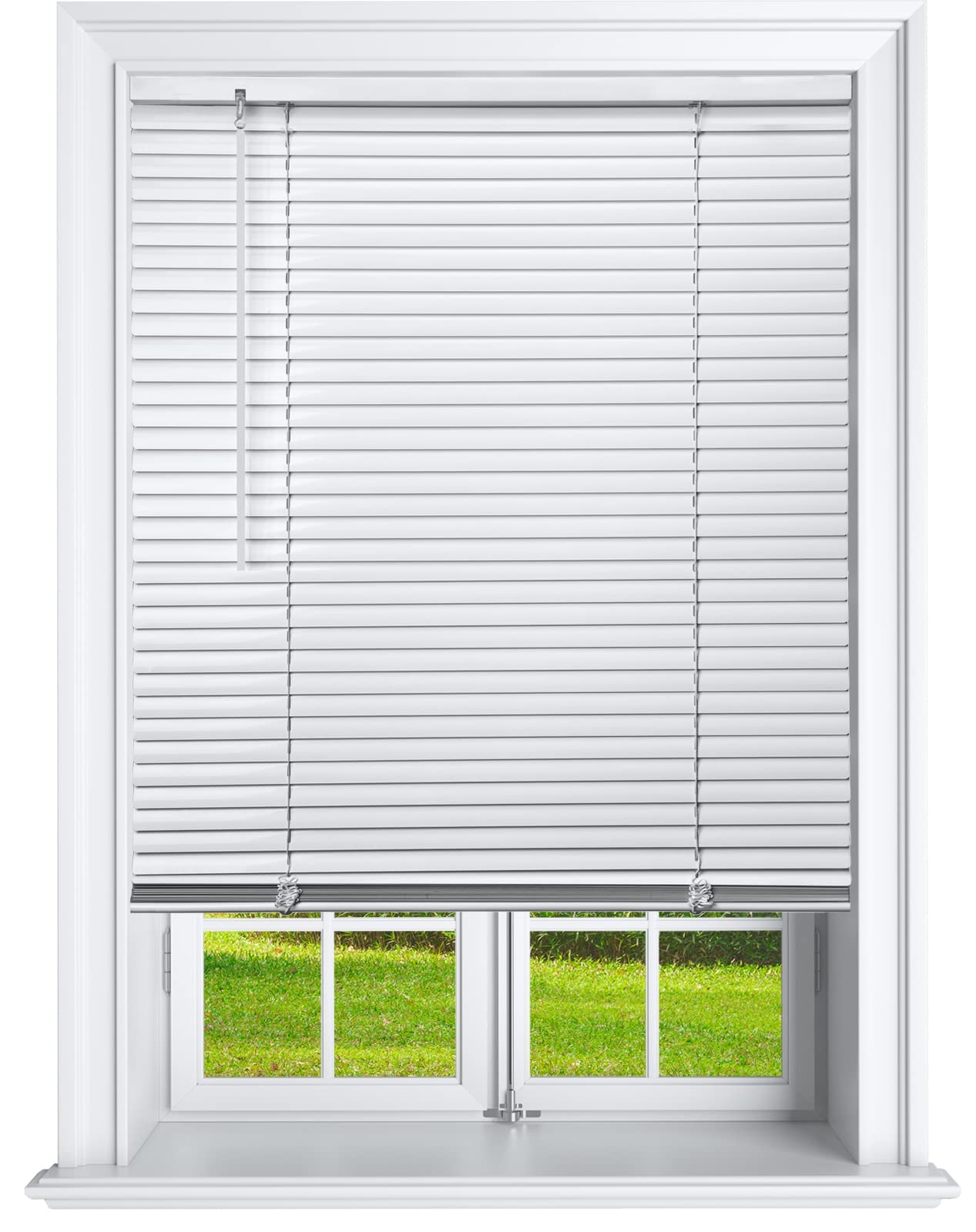 Cordless 1 Inch Window Blinds, Mirrotek Cordless Blinds Light Filtering Mini Blinds 30 x 64