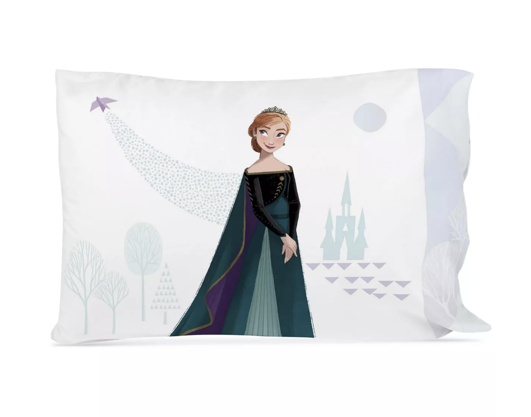 Jay Franco & Sons, Inc. 8 Pieces Frozen II Full Size Comforter Bedding Set, White/Green/Purple