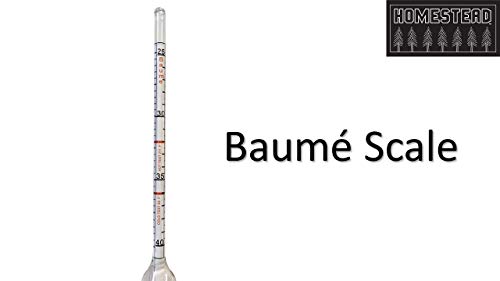 Maple Syrup Hydrometer - Measure Sugar and Moisture Content (Density) of Boiled Sap - Baume and Brix Scale - Calibrated to Create Pure Maple Syrup