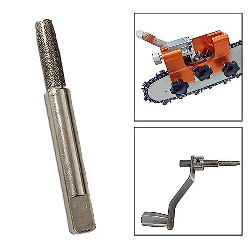 KLKCMS Chain Saw Sharpening Stone,e Chain Saw Grinding Stone, Grinding Bits, Burr Grinding Stone File for, Woodworking, 4.5mm