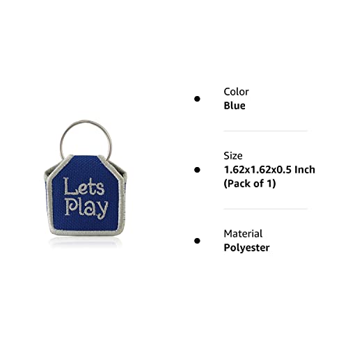 The Tag Bag - Dog Tag Silencer (Lets Play/Blue)