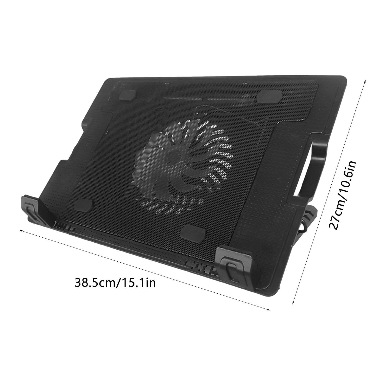 Cooling Pad, Portable Laptop Cooler Stand, Adjustable Laptop Cooling Pad, Heat Protection Laptop Cooling Stand, Noise Free Notebook Cooling Fan, Pc Cooling Holder for Overheating Prevention Protection