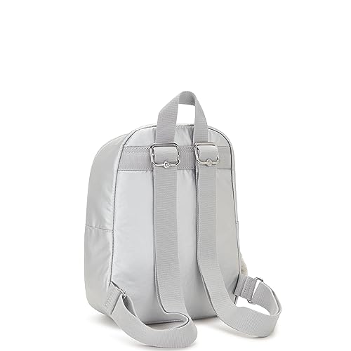Kipling Women's Small Backpack, Platinum M Gg, 7.8''L x 10.3''H x 4''D